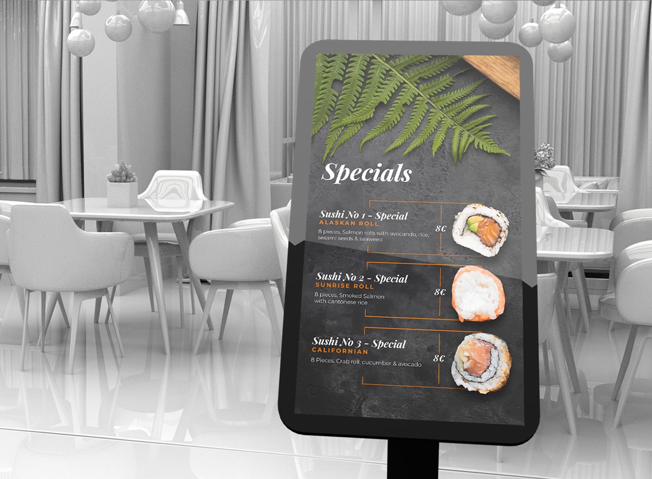 Digital Menu Boards & Catalogues for Restaurants, Cafés and Bars